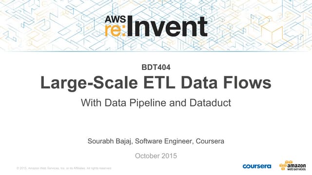 Large Scale Etl Data Flows With Data Pipeline And Dataduct Ppt 4807