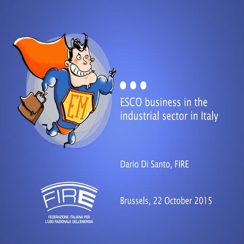 ESCOs for industry in italy | PPT