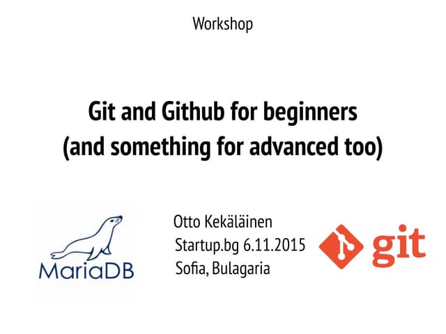 Git And Github Workshop Ppt