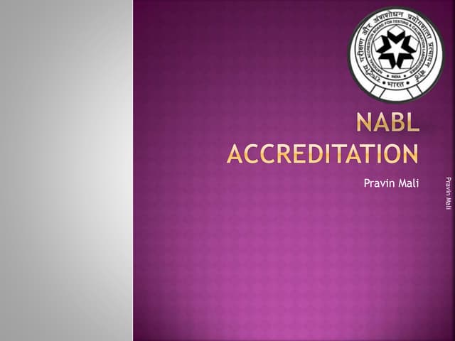 NABL ACCREDITATION | PPTX