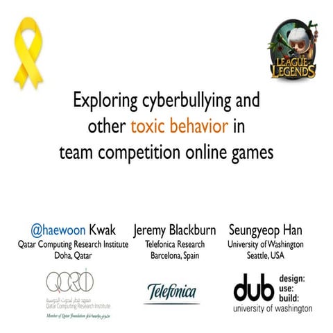 Exploring cyberbullying and other toxic behavior in team competition ...