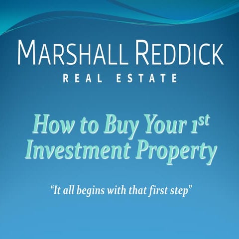 How to Buy Your 1st Investment Property | PDF