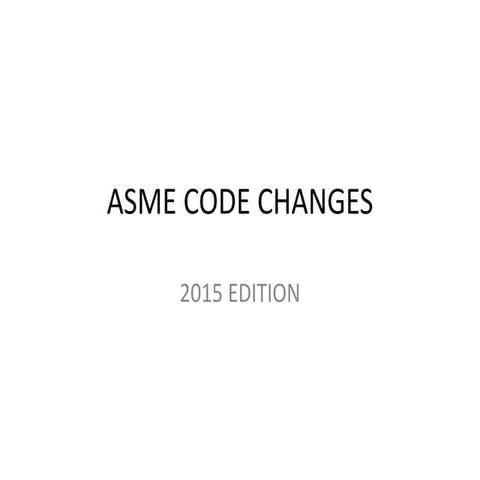 2015 asme-code-changes | PDF