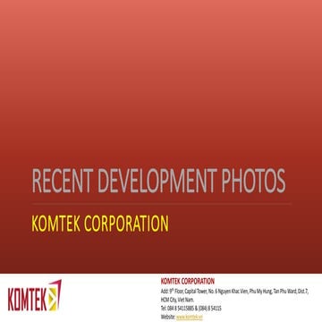 KOMTEK - RECENT CASE STUDIES | PPTX