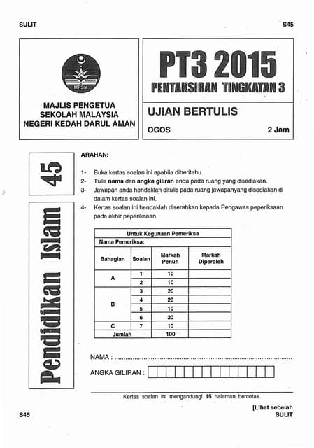 2015 ppt3-kedah-kh-w-ans | PDF