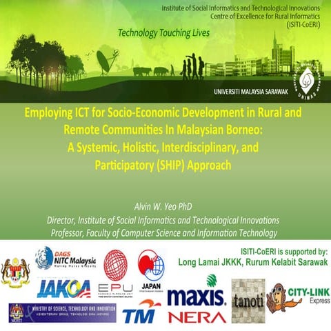 Seoul | Jun-15 | Employing ICT for Socio – Economic Development in ...