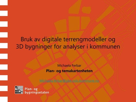 BK2011 Oppbygging og bruk av en 3D modell | PDF