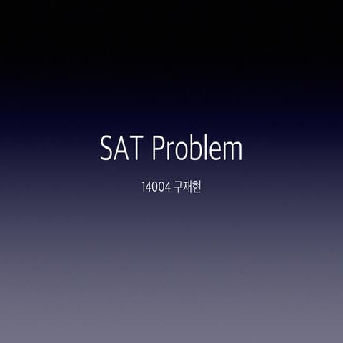 SAT Problem (2015.02.25) | PDF