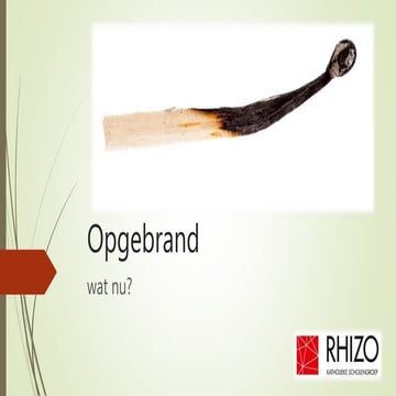 Opgebrand-iedereenbibliothecaris burn-out | PPTX