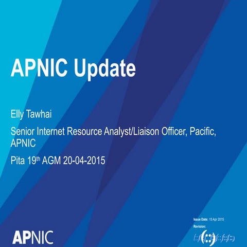 APNIC Update: PITA 19 | PPT