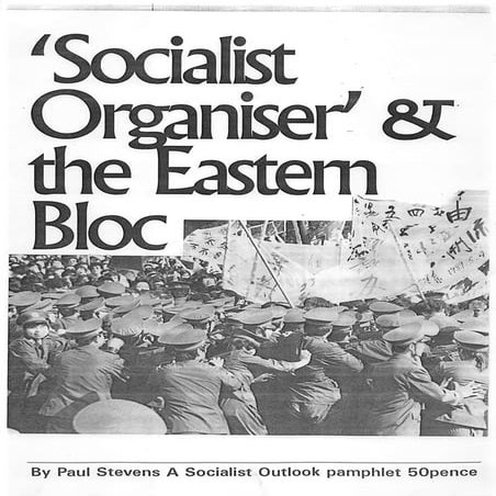 'Socialist Organiser' & the Eastern Bloc. Socialist Outlook pamphlet | PDF