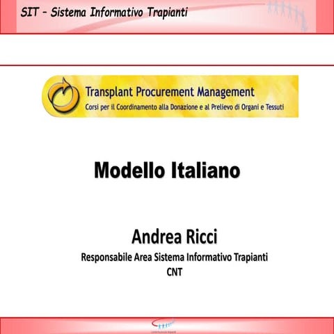 Organizzazione del procurement: il modello italiano | PPTX