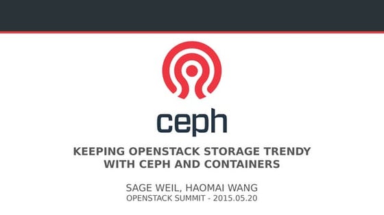 Ceph and OpenStack - Feb 2014 | PPTX | Operating Systems | Computer Software and Applications