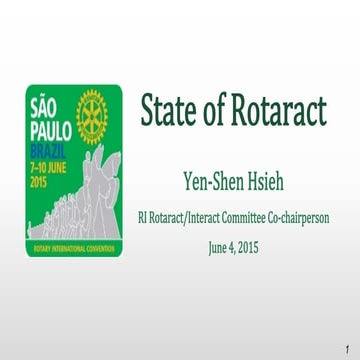 State of Rotaract (#Rotaract15) | PDF