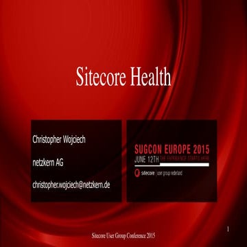 #SUGCON 2015 Sitecore Monitoring | PDF