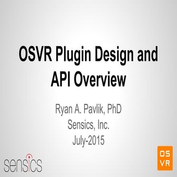 OSVR Plugin Design | PPT