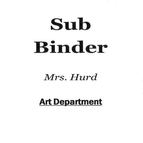 Sub Binder | PDF