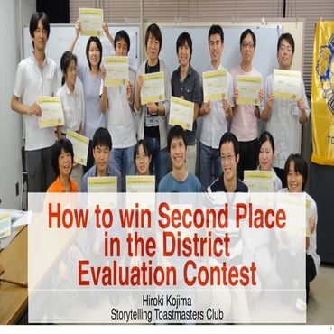 How to win Second Place in the District Evaluation Contest | PDF