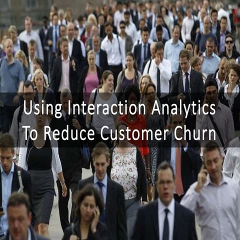 Predictive Analytics And Churn | PPTX