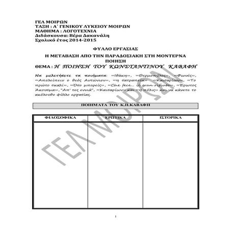 παραδοση μοντερνισμος | PPT