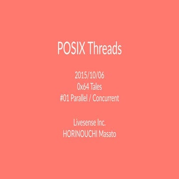 POSIX Threads | PPT
