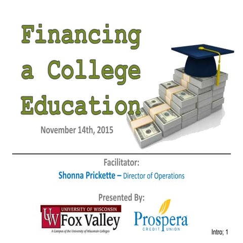 Financial Literacy for College Success | PPTX