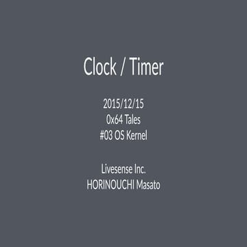 Clock / Timer | PDF