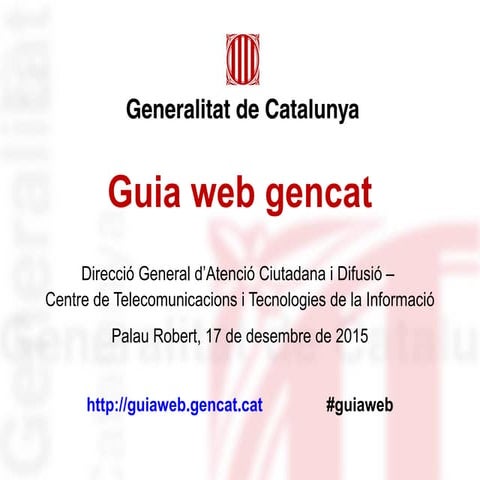 Presentació de la Guia Web | PPT