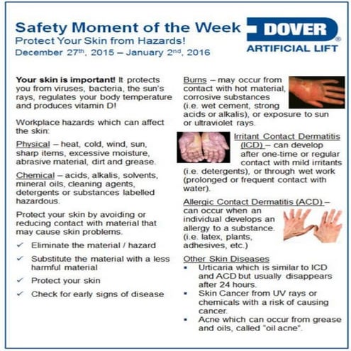 Dover ALS Safety Moment of the Week 27-Dec-15 | PDF
