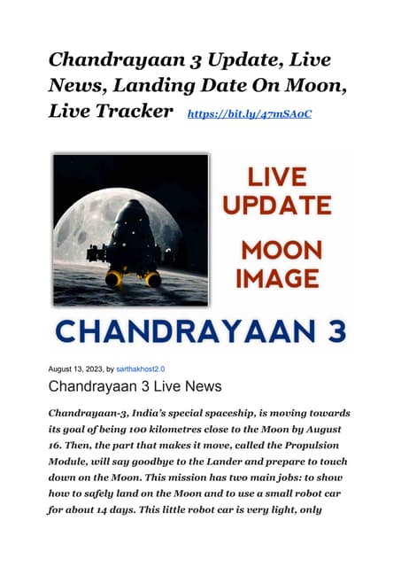 Chandrayaan 3 | PPT