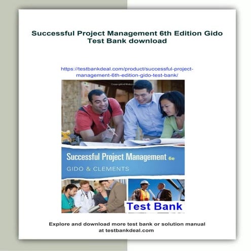 Successful Project Management 6th Edition Gido Test Bank | PDF
