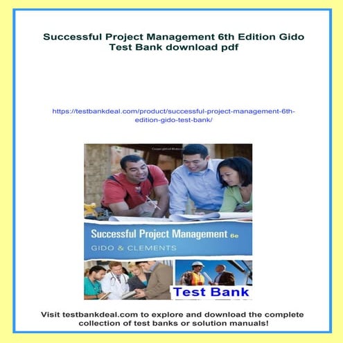 Successful Project Management 6th Edition Gido Test Bank | PDF
