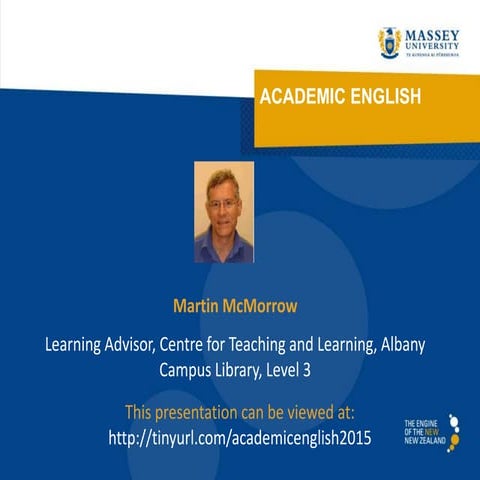 2015 Academic English and Writing | PPT