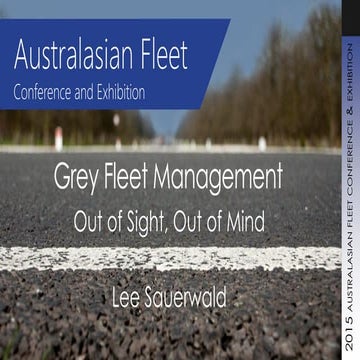 AfMA 2015 Grey Fleet Management Presentation | PDF