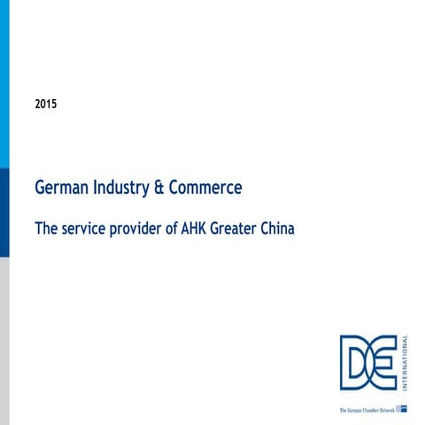 AHK Greater China Services | PDF