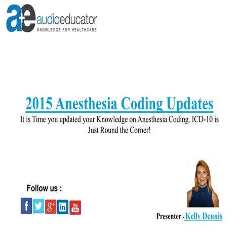 2015 Anesthesia Coding Updates | PPT