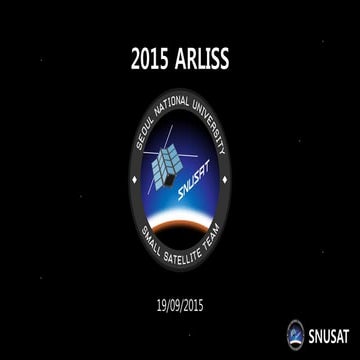 Team SNUSAT ARLISS 2015 | PPT