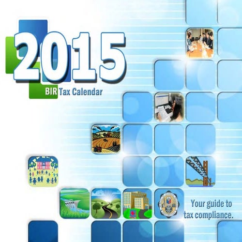2015 BIR Tax Calendar | PPT