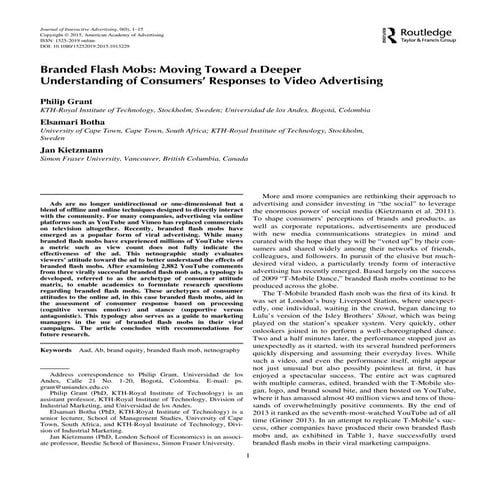 Branded Flash Mobs | PDF