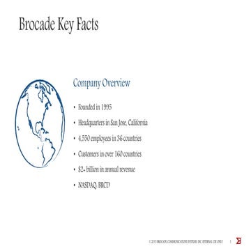 Overview of Brocade's products and services | PPT