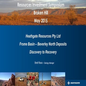 2015 Broken Hill Resources Investment Symposium - Heathgate Resources ...