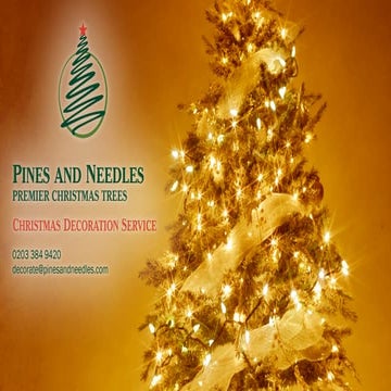 Christmas Decoration Service Marketing Brochure | PDF