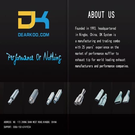 2015 dk system catalog(exhaust mufflers&tips) | PDF