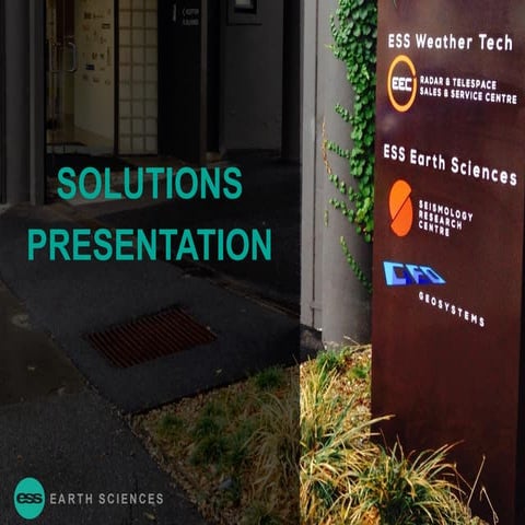 ESS Earth Science Monitoring Solutions Presentation | PDF