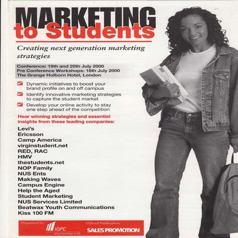 Marketing to Students 2000 | PDF