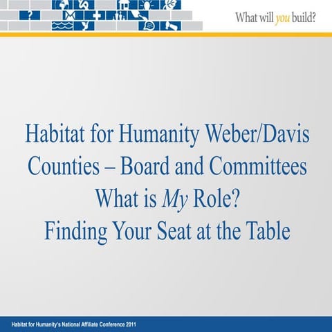 Habitat for Humanity Weber/Davis Counties | PPT