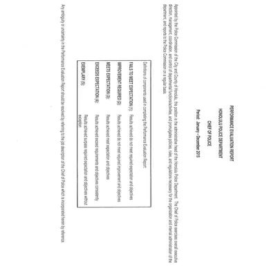 Evaluation of Honolulu Police Chief Louis Kealoha, 2015 | PDF