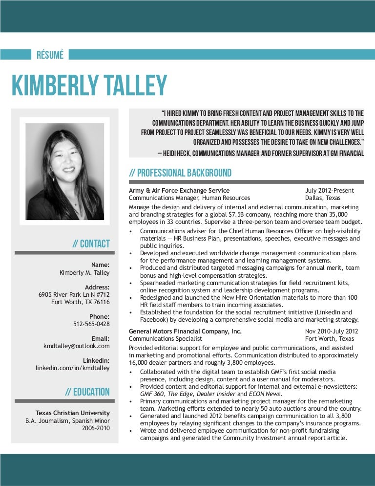 Kimberly M. Talley - Resume