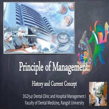 2015 lesson 1 history and current concept of management | PPTX