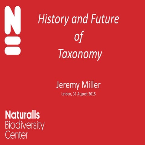 The History and Future of Taxonomy | PDF